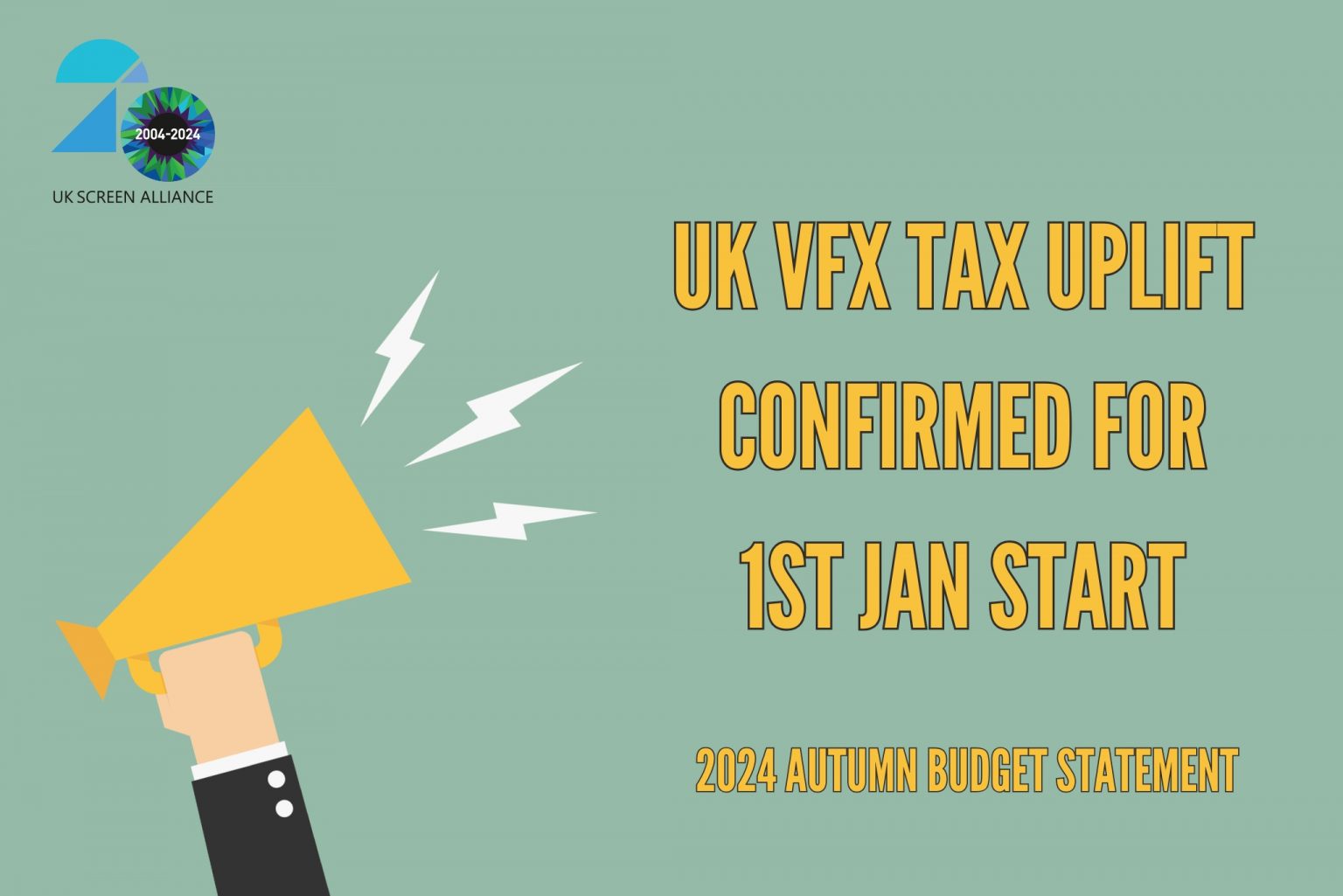 UK VFX tax credit uplift will start on Jan 1st | UK Screen Alliance